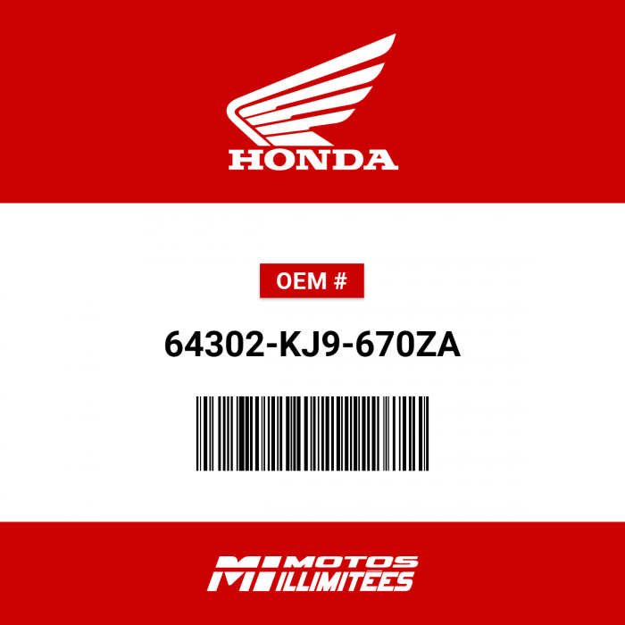 Honda Grille Center R4C (Candy Ruby Red) - 64302-KJ9-670ZA | FortNine ...