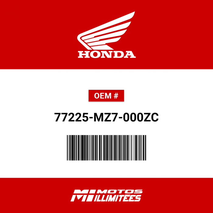 Honda Cowl Single Seat R158P (Pure Red) - 77225-MZ7-000ZC | FortNine Canada