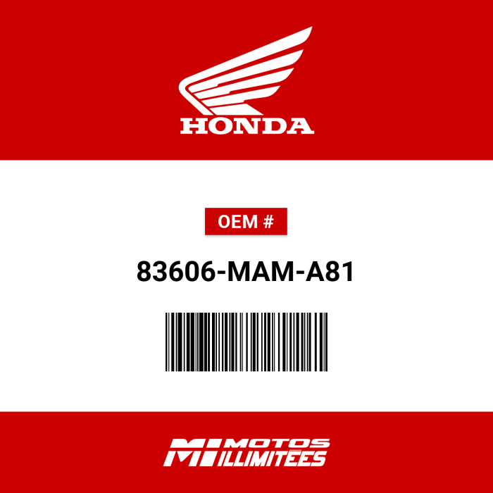 Honda Emblem A Side Cover - 83606-MAM-A81 | FortNine Canada