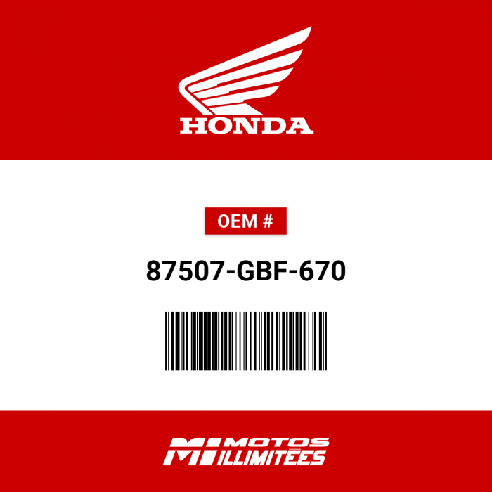 Honda Label Drive Chain - 87507-GBF-670 | FortNine Canada