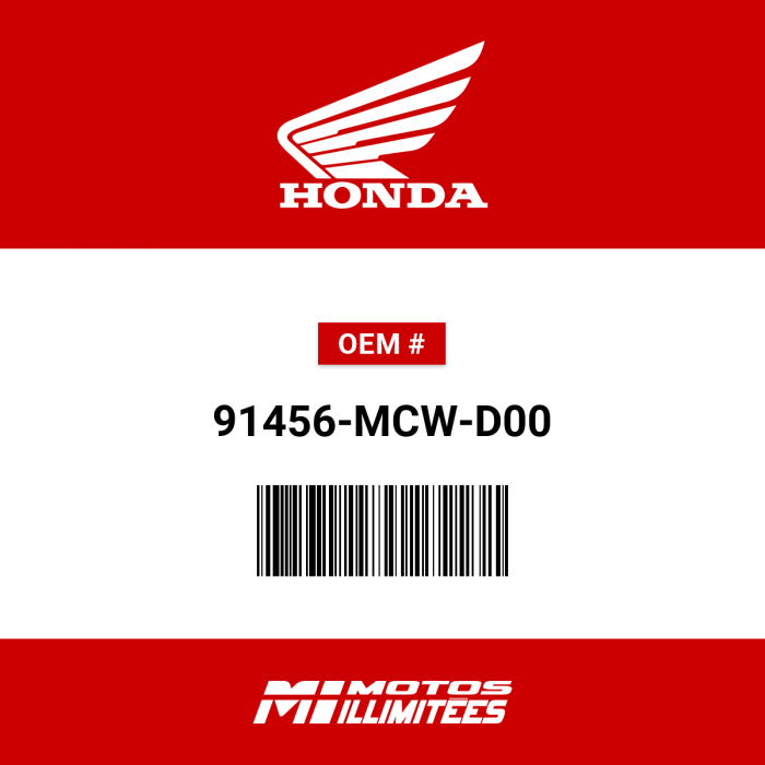 Honda Cap Socket Bolt (8MM) - 91456-MCW-D00 | FortNine Canada