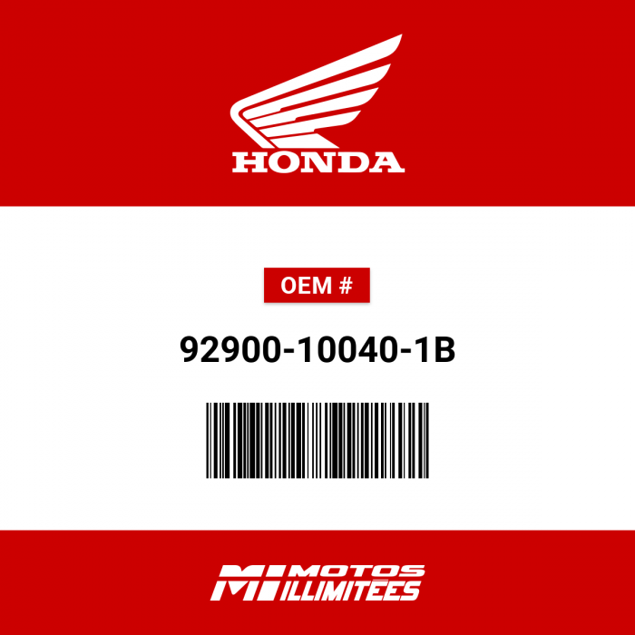 Honda Bolt Stud (10 x 40) - 92900-10040-1B | FortNine Canada