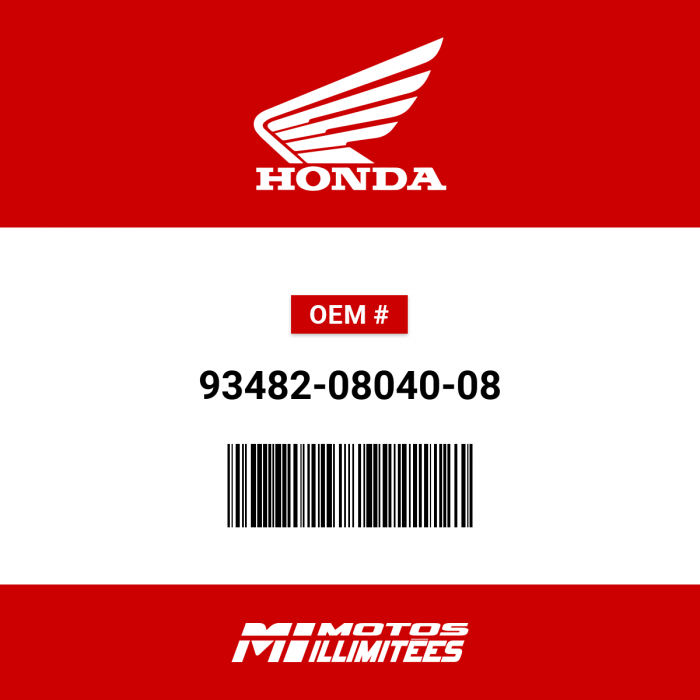 Honda Bolt-Washer (8X40) - 93482-08040-08 | FortNine Canada