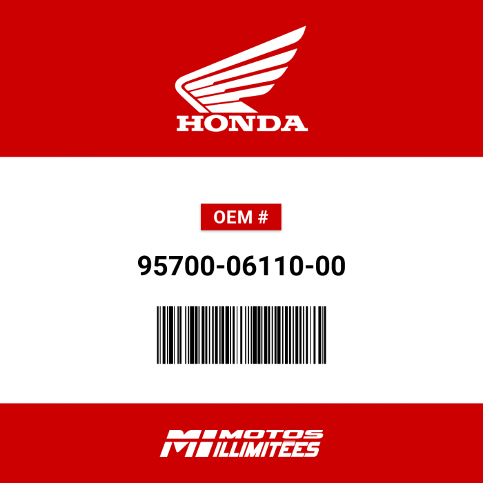 Honda Bolt Flange (6X110) - 95700-06110-00 | FortNine Canada
