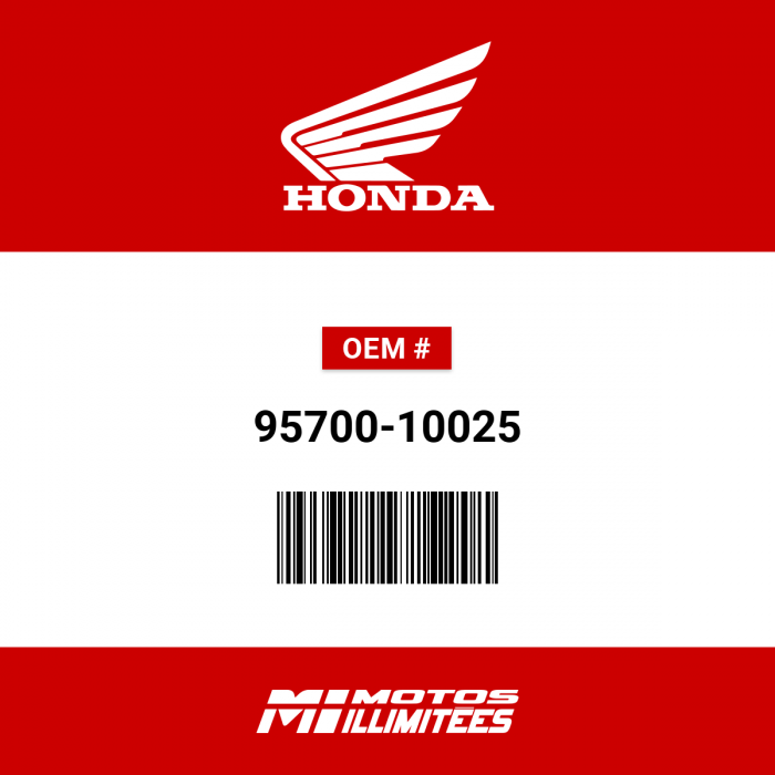 Honda Bolt Flange (10X25) - 95700-10025 | FortNine Canada