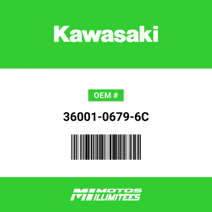 Kawasaki Cover-Side Right Hand Ebony - 36001-0679-6C | FortNine Canada