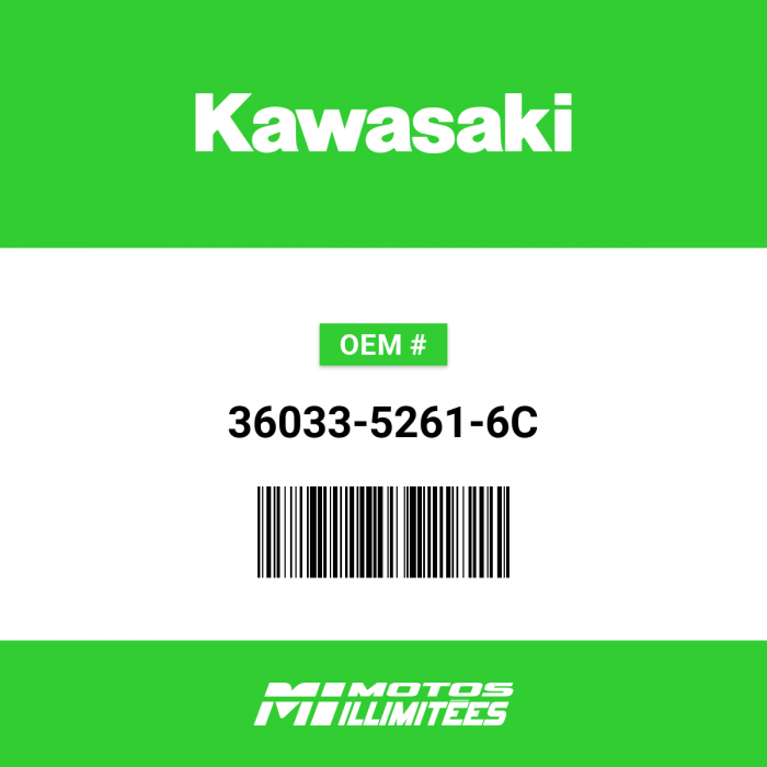 Kawasaki Cover-Side LH, Ebony - 36033-5261-6C | FortNine Canada