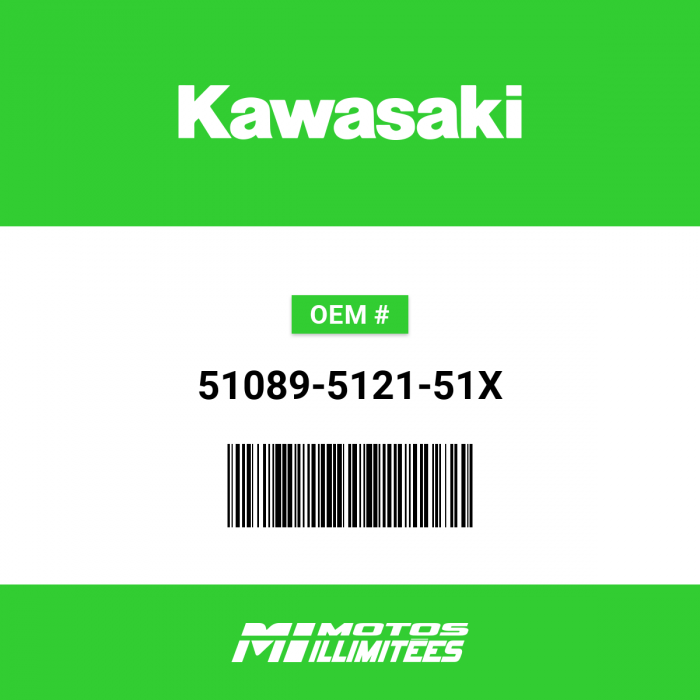 Kawasaki Tank-Comp-Fuel Grey/Ebony - 51089-5121-51X | FortNine Canada