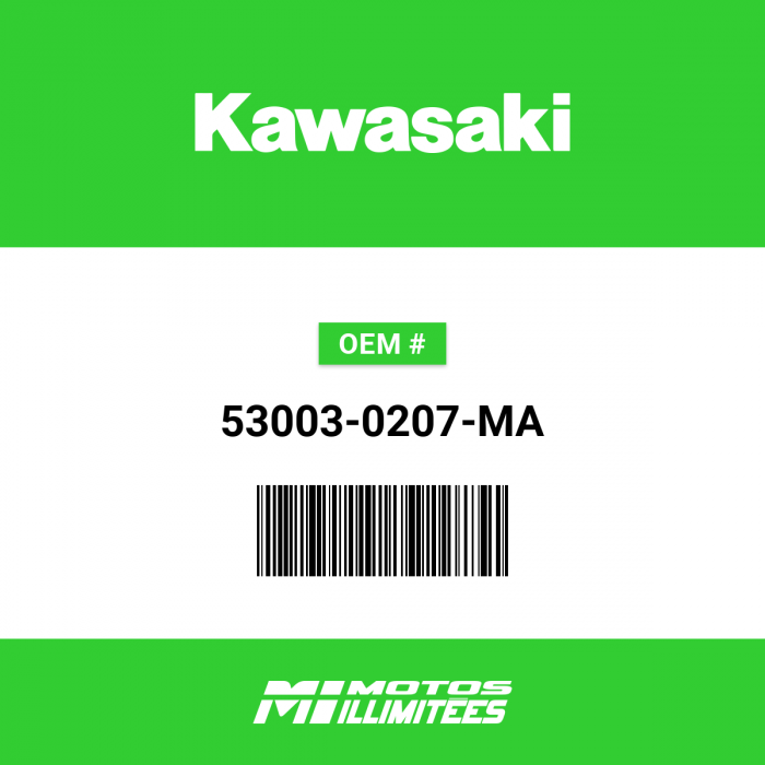 Kawasaki Leather Black, FR - 53003-0207-MA | FortNine Canada