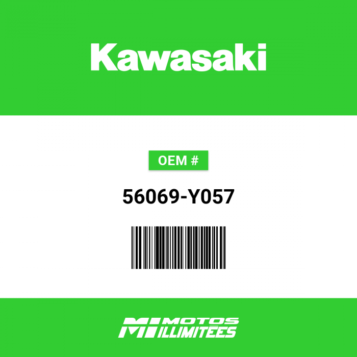 Kawasaki Pattern Side Cover, RH - 56069-Y057 | FortNine Canada