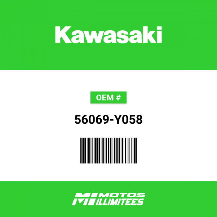 Kawasaki Pattern Side Cover, RH - 56069-Y058 | FortNine Canada