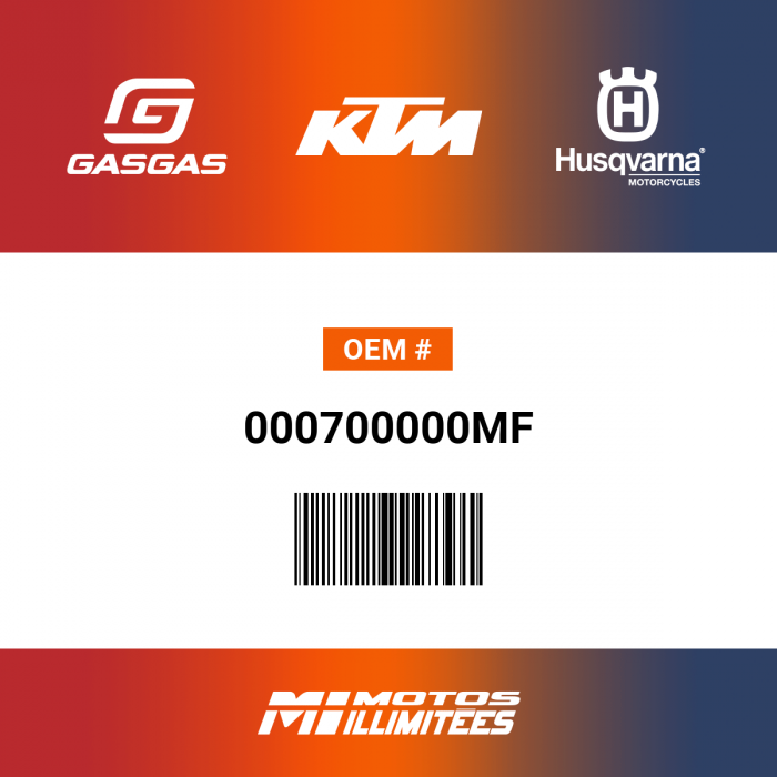 KTM Spare Connector MF 2-Pins-BL - 000700000MF | FortNine Canada