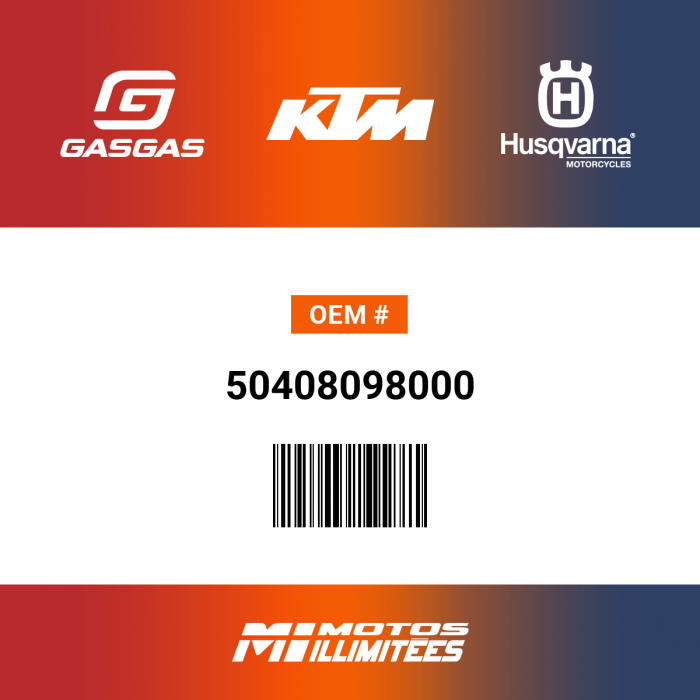 KTM Decal Rear Part 125 SX 16 - 50408098000 | FortNine Canada