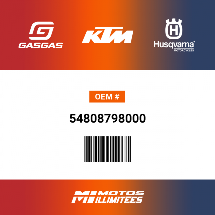 KTM Displacement Sticker Set 300 XC 16 - 54808798000 | FortNine Canada