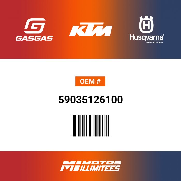 KTM Radiator Hose RAD.-THERMOS. 04 - 59035126100 | FortNine Canada