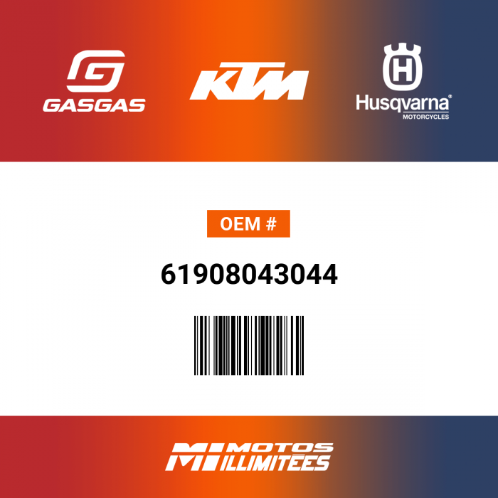 KTM Side Fairing Rear Part Left Preass. - 61908043044 | FortNine Canada