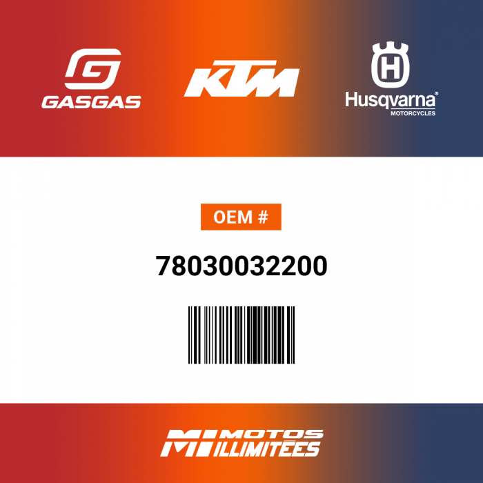 KTM Oil Scraper Piston Ring - 78030032200 | FortNine Canada