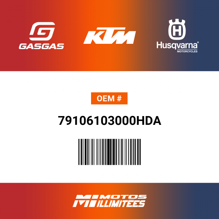 KTM Air Filter Box Cover Left with Decal - 79106103000HDA | FortNine Canada