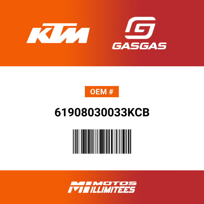 KTM Fuel Tank Fairing Complete - 61908030033KCB | FortNine
