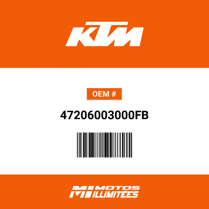 KTM Air Filter Box Cover - 47206003000FB | FortNine Canada