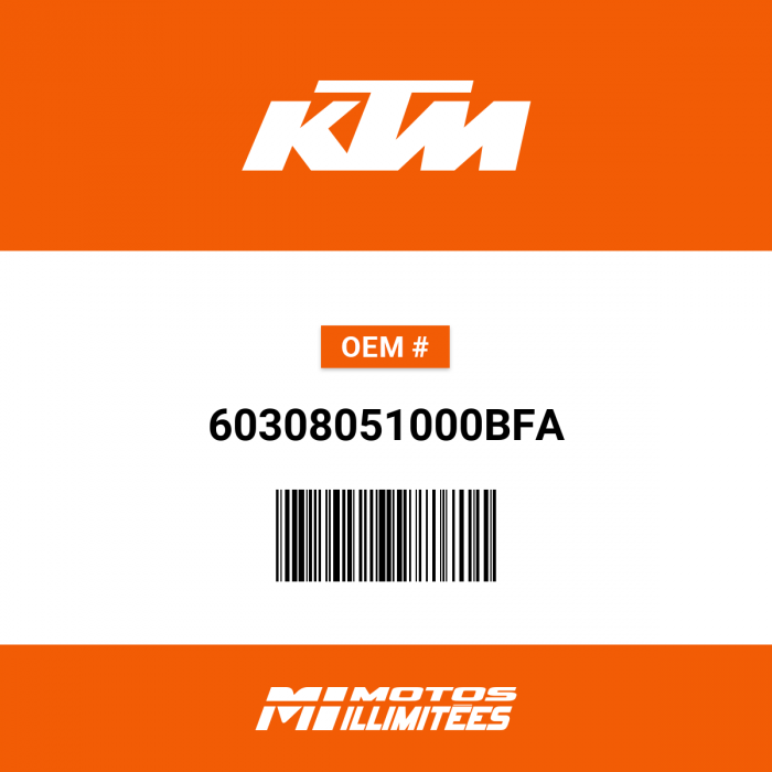 KTM Spoiler Right Silver - 60308051000BFA | FortNine Canada