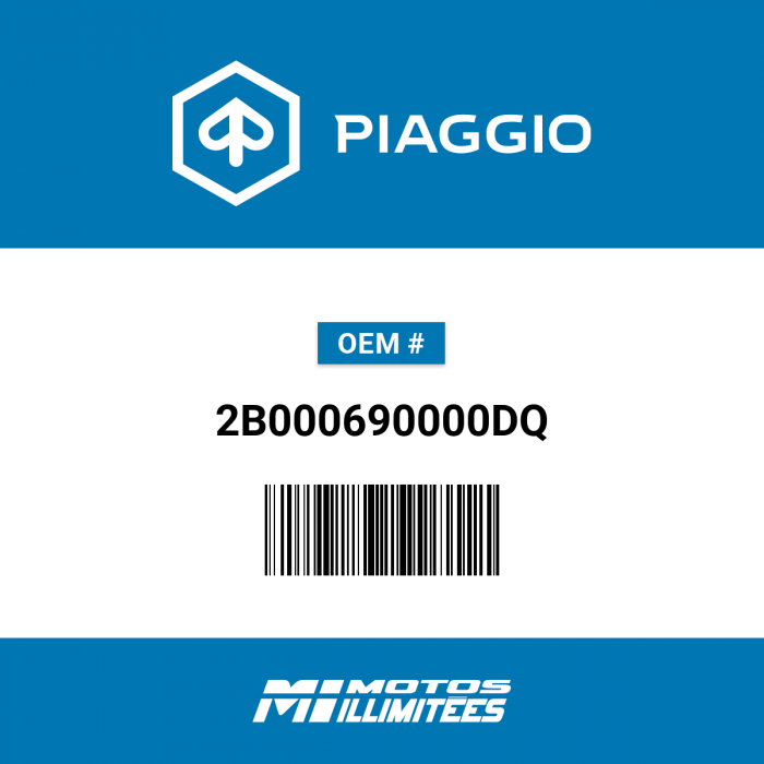 Piaggio Upper Panel Closure - 2B000690000DQ | FortNine Canada