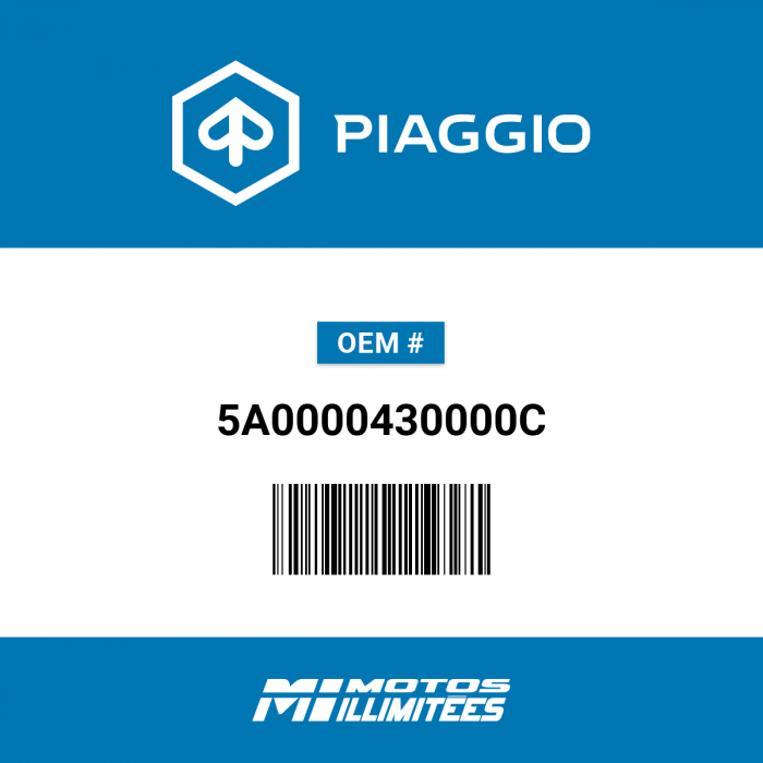 Piaggio Fuel Cover Black Embossed - 5A0000430000C | FortNine Canada