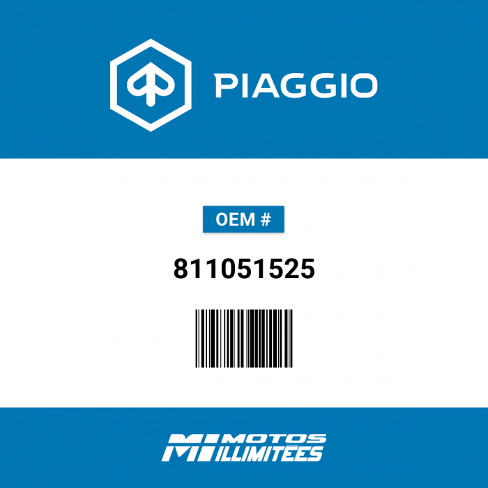 Piaggio Hex Head Screw M5 X15 - 811051525 | FortNine Canada