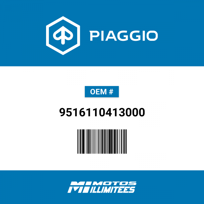 Piaggio Key - 9516110413000 | FortNine Canada