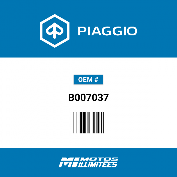 Piaggio Left Hand Flag ON Side - B007037 | FortNine Canada