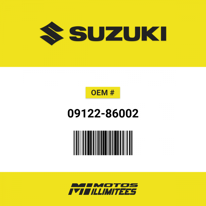 Suzuki Screw (6X12) - 09122-86002 | FortNine Canada