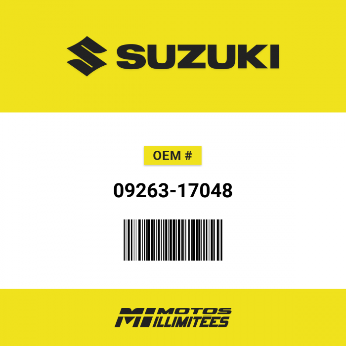 Suzuki Bearing, 17X24X2 - 09263-17048 | FortNine Canada