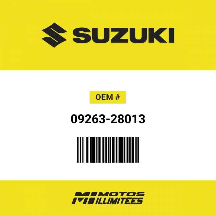 Suzuki Bearing (28X37X30) - 09263-28013 | FortNine Canada