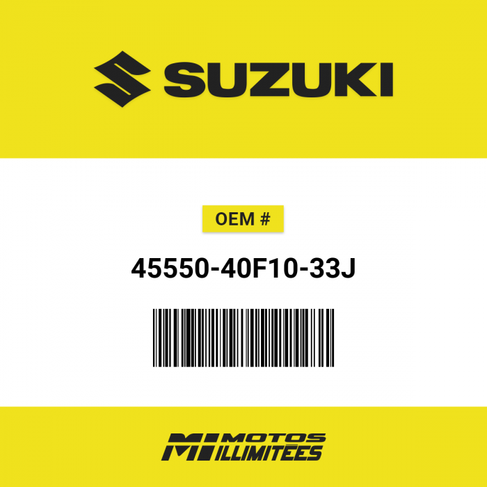 Suzuki Box Seat Tail (Black) - 45550-40F10-33J | FortNine Canada