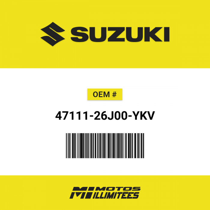 Suzuki Cover Side R (Black) - 47111-26J00-YKV | FortNine Canada
