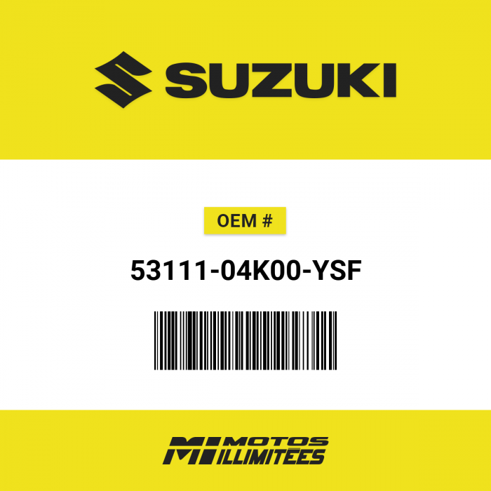 Suzuki Fender Front - 53111-04K00-YSF | FortNine Canada