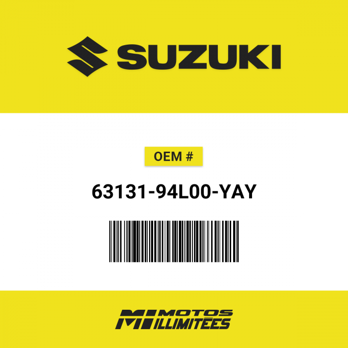 Suzuki Bracket Tiller Handle - 63131-94L00-YAY | FortNine Canada