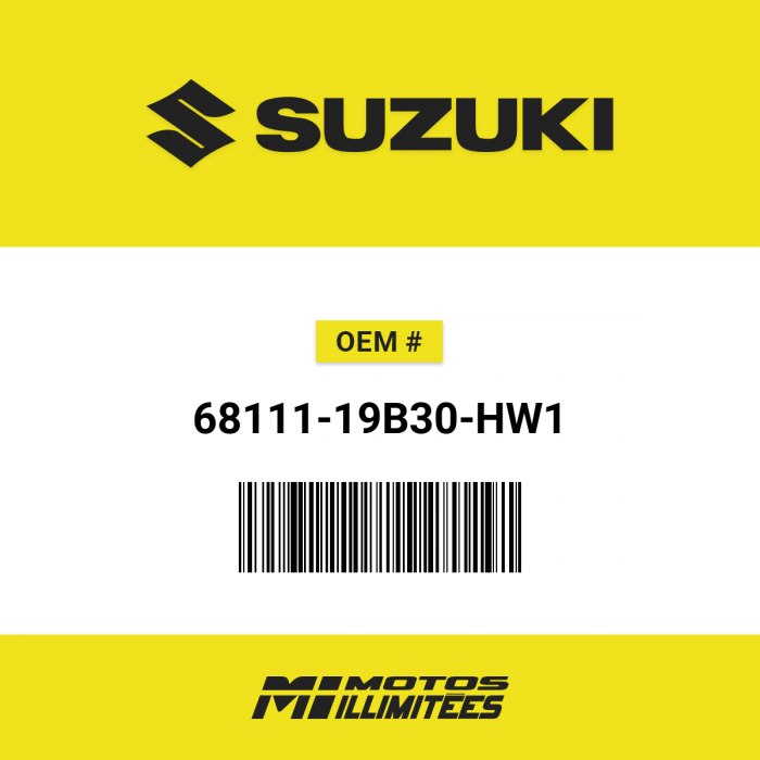 Suzuki Emblem Suzuki - 68111-19B30-HW1 | FortNine Canada
