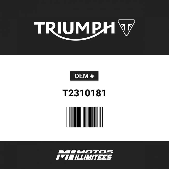 Triumph High Mudguard Lower + Decal White - T2310181 | FortNine Canada