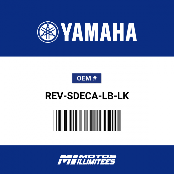 Yamaha Revs Your Heart Decal Black - REV-SDECA-LB-LK | FortNine Canada